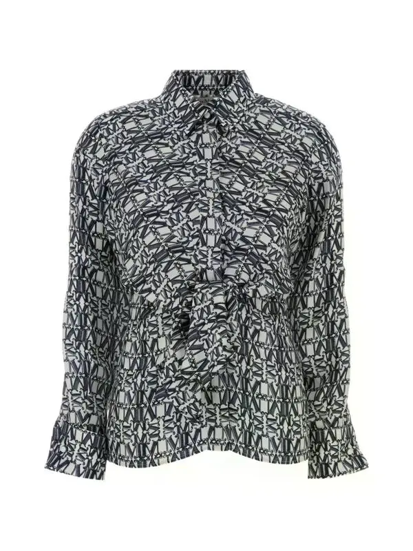Max Mara Marte Logo-detail Shirt - White