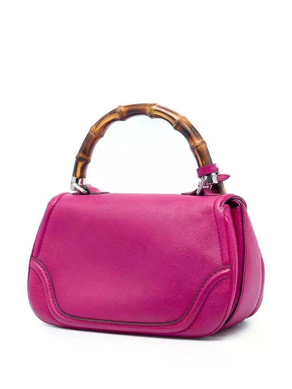 Gucci Bamboo Top Handle Bag Satchel - Pink
