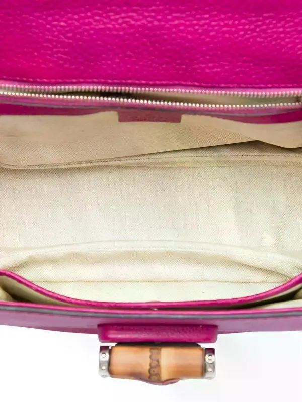 Gucci Bamboo Top Handle Bag Satchel - Pink