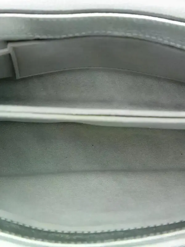 LOUIS VUITTON Metallic Leather Chain Bag Satchel - Silver