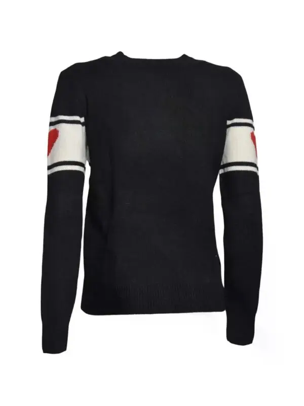 MC2 SAINT BARTH Logo Intarsia Heart Motif Sweater