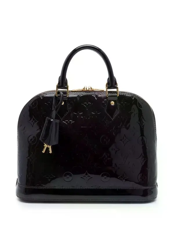 LOUIS VUITTON 2014 Monogram Vernis Alma Pm Handbag - Purple
