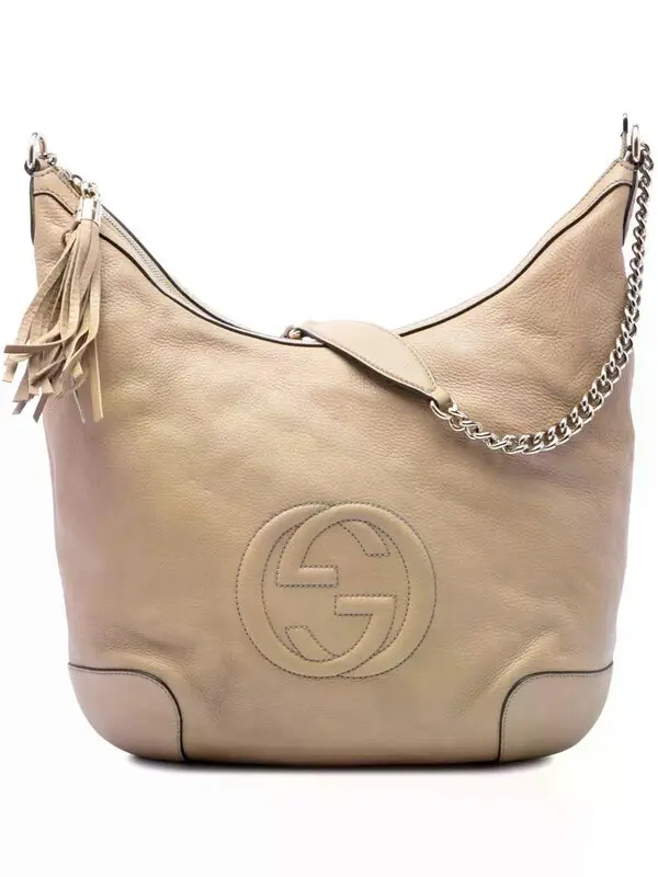 Gucci 2016-2026 Calfskin Soho Chain Shoulder Bag - Brown