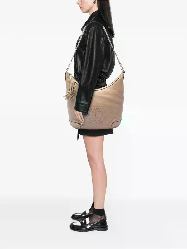 Gucci Calfskin Soho Chain Shoulder Bag - Brown
