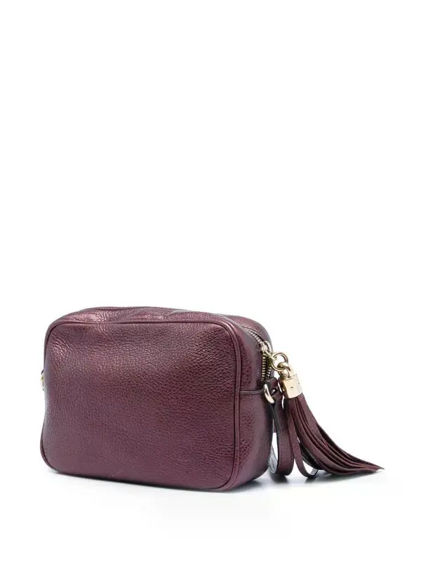 Gucci Metallic Calfskin Soho Disco Crossbody Bag - Red