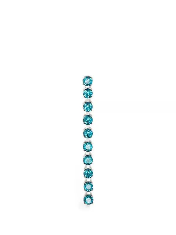 FORTE_FORTE Glass-embellished Drop Earrings - Silver