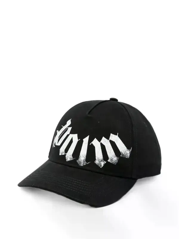 Palm Angels Logo-print Cap - Black