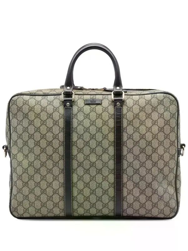 Gucci 2016-2026 Gg Supreme Business Bag - Neutrals