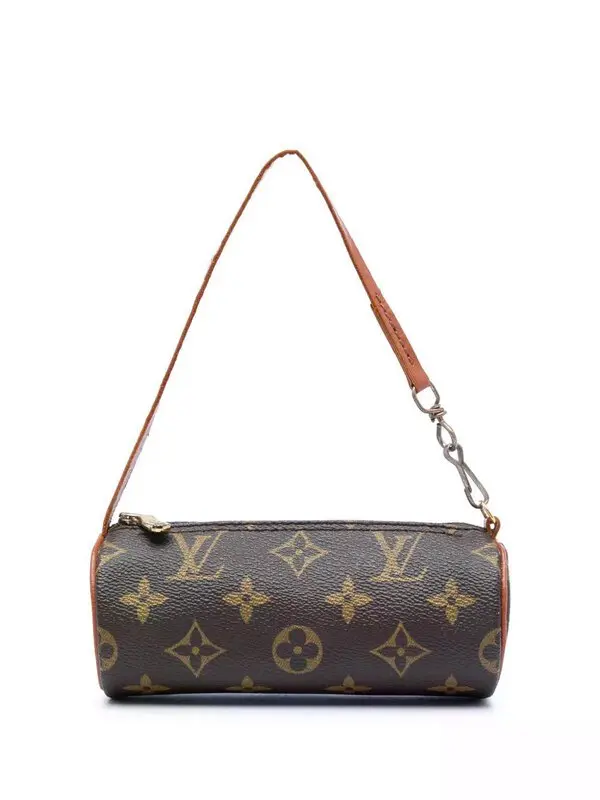 LOUIS VUITTON 1990-2010 Monogram Papillon Pochette Handbag - Brown