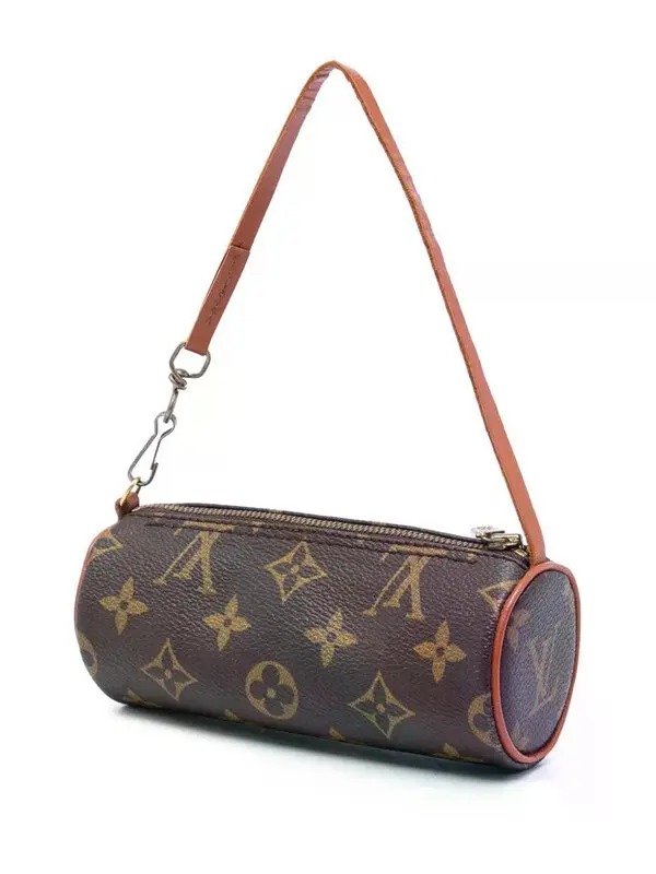 LOUIS VUITTON 1990-2010 Monogram Papillon Pochette Handbag - Brown