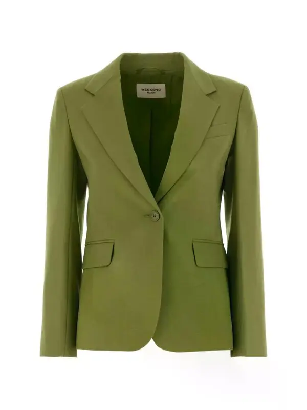 Max Mara Lamine Single-breasted Blazer - Green