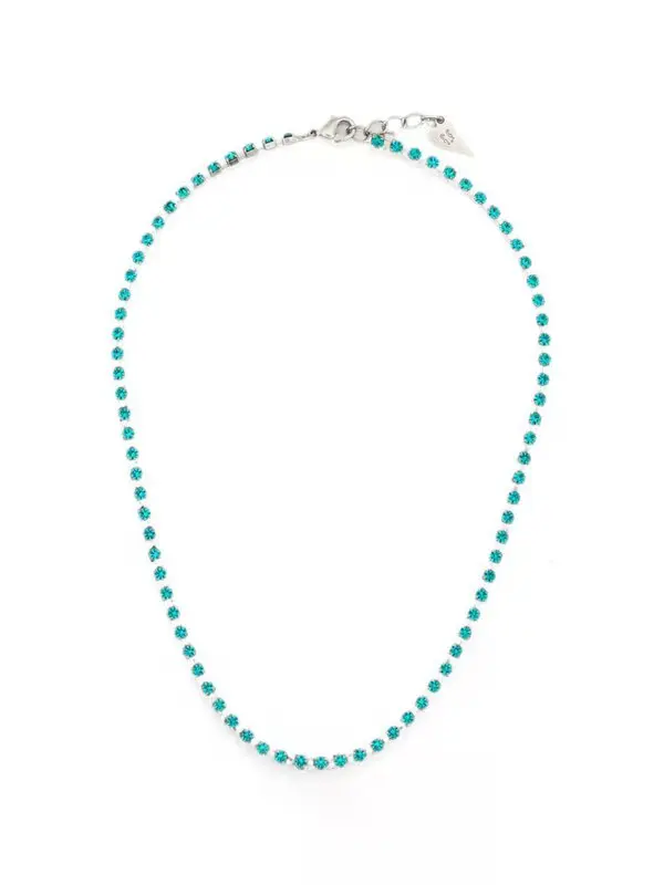 FORTE_FORTE Glass-embellished Necklace - Silver