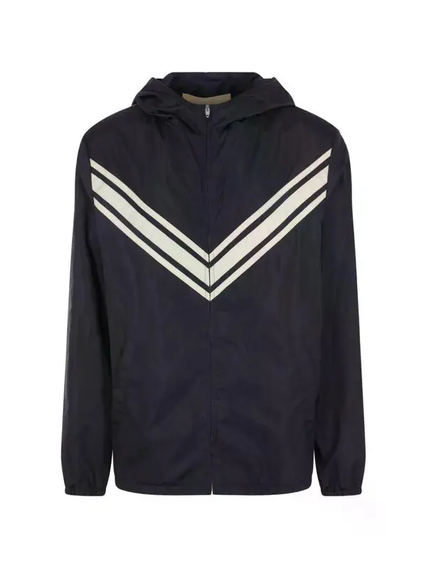 Valentino Garavani Chevron-print Jacket - Blue
