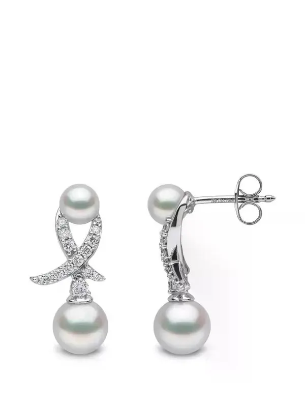 Yoko London Akoya Pearl And Diamond Earrings