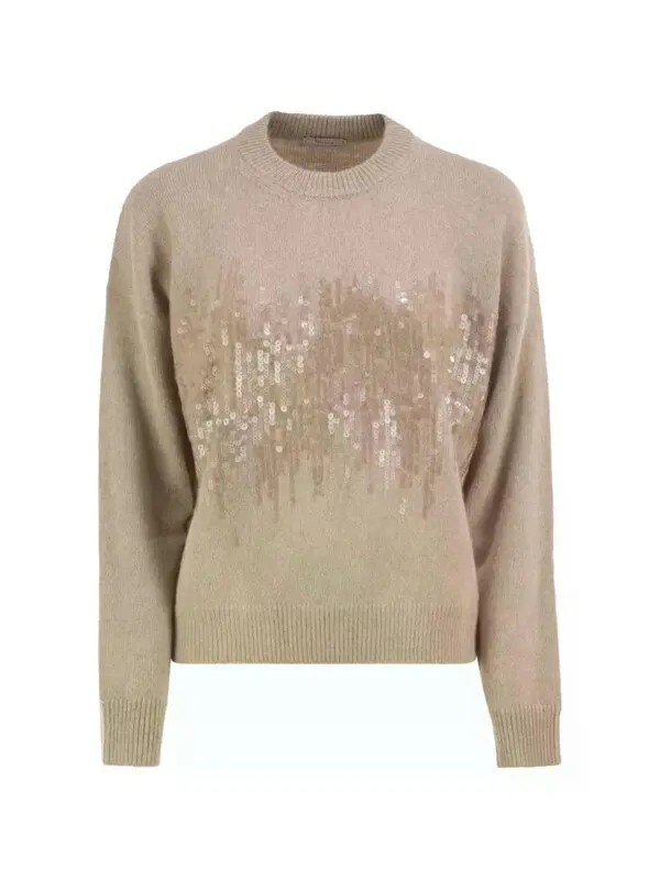 Peserico Sequin-embellished Crew-neck Sweater