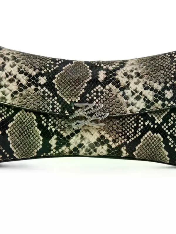 Karl Lagerfeld K/autograph Twist Elongated Shoulder Bag - Neutrals