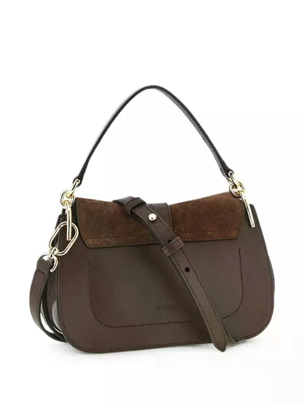 Furla Flow Arco Buckle Tote Bag - Brown
