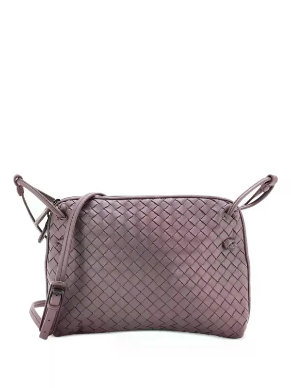 Bottega Veneta Nodini Intrecciato Nappa Small Crossbody Bag - Purple