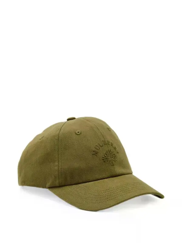 Mulberry Embroidered-logo Cap - Green