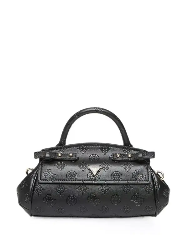 Guess Diana Logo-embossed Top-handle Tote Bag - Black