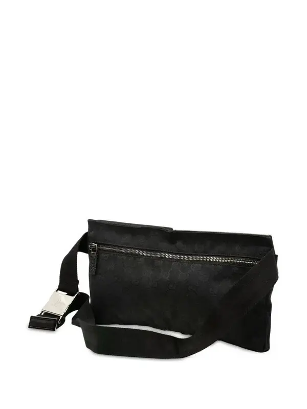Gucci Gg Canvas Double Pocket Belt Bag