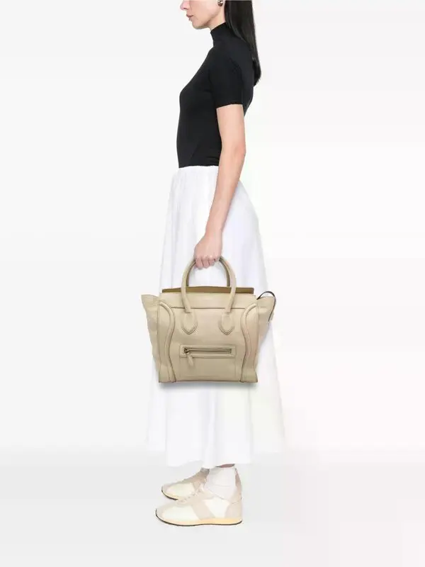 Celine Mini Luggage Tote Bag - Neutrals