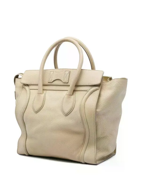 Celine Mini Luggage Tote Bag - Neutrals