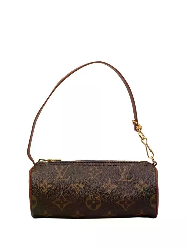 LOUIS VUITTON 1990-2000 Monogram Papillon Pochette Handbag - Brown
