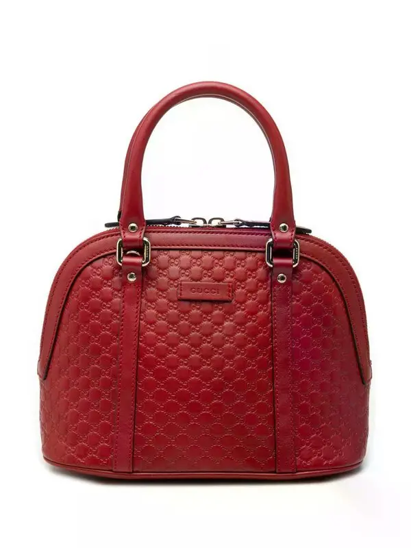 Gucci 2016-2026 Mini Microguccissima Dome Satchel - Red