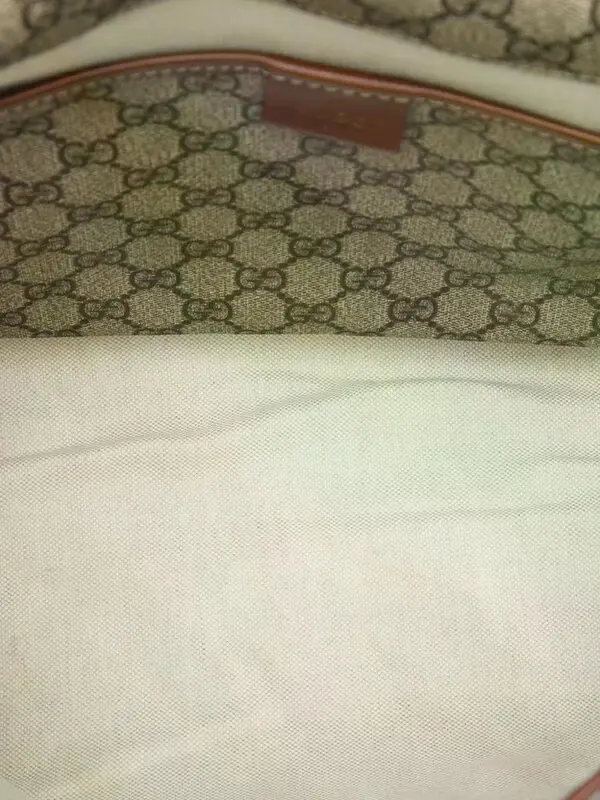 Gucci Gg Supreme Web Messenger Bag