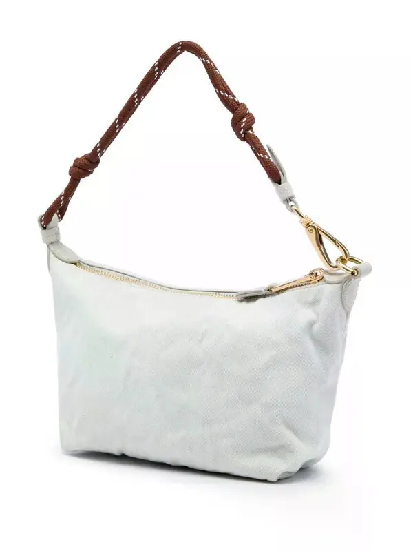 Miu Miu Cotton Gabardine Pouch Handbag - White