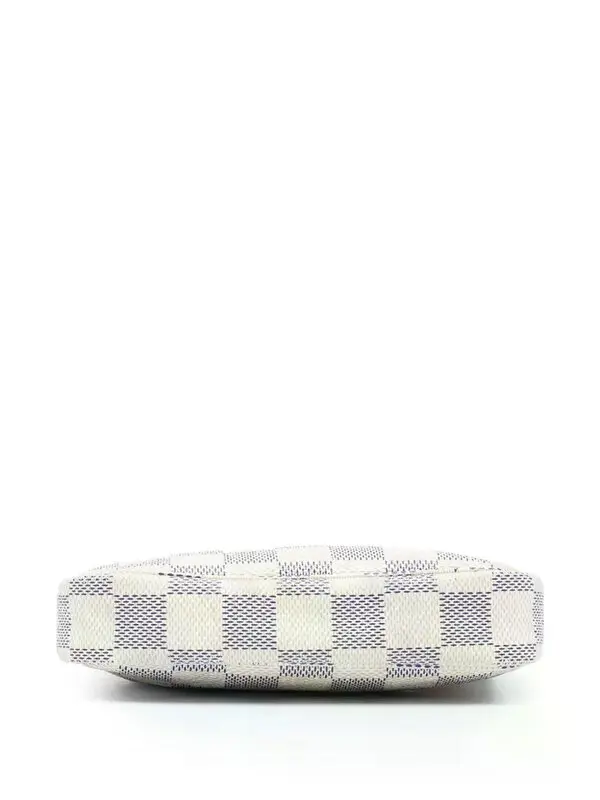 LOUIS VUITTON Damier Azur Mini Pochette Accessoires Handbag - White