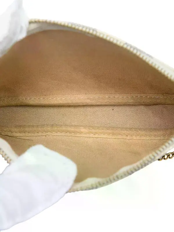 LOUIS VUITTON Damier Azur Mini Pochette Accessoires Handbag - White