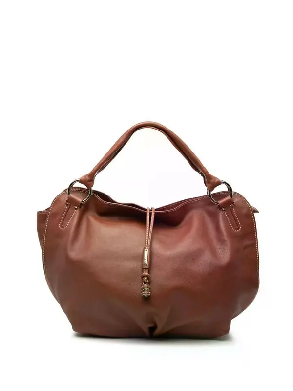Celine 2007 Calfskin Bittersweet Hobo Bag - Brown