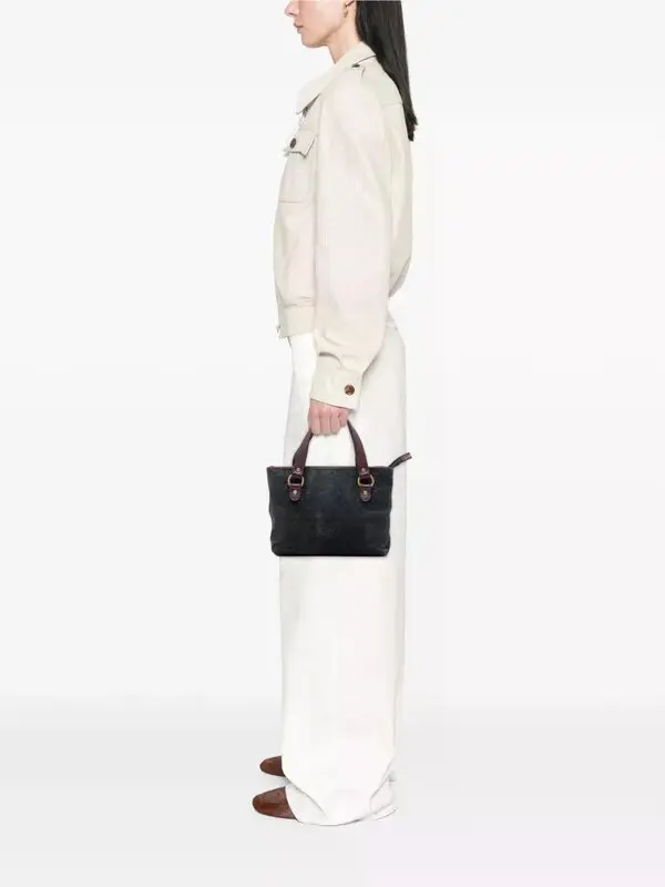 Celine 2000 C Macadam Suede Handbag