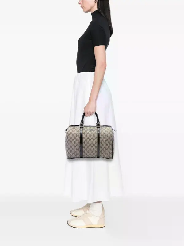 Gucci 2016-2026 Medium Gg Supreme Joy Boston Bag - Neutrals
