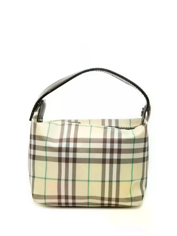 Burberry 2000-2017 Mini House Check Canvas Handbag - Yellow