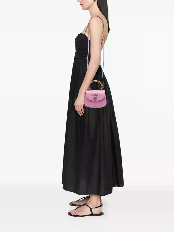 Gucci 1947 Bamboo Top Handle Bag Satchel - Pink