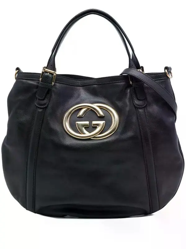 Gucci 2016-2026 Medium Calfskin Britt Satchel - Black