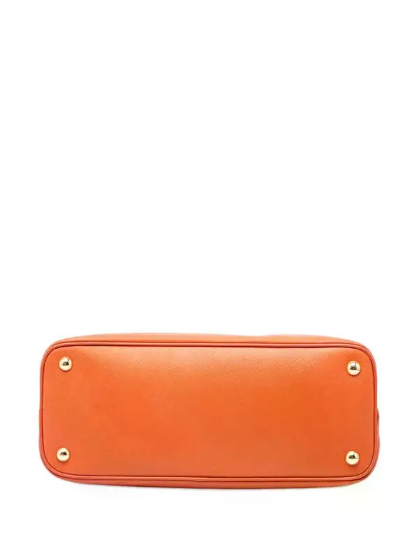 Prada Saffiano Lux Promenade Satchel - Orange