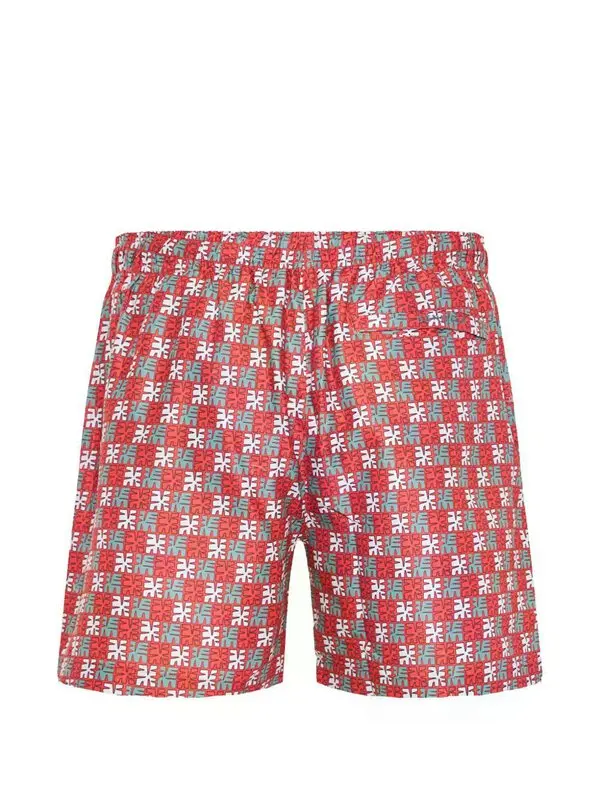 BENIBECA Geometric-print Drawstring Swim Shorts