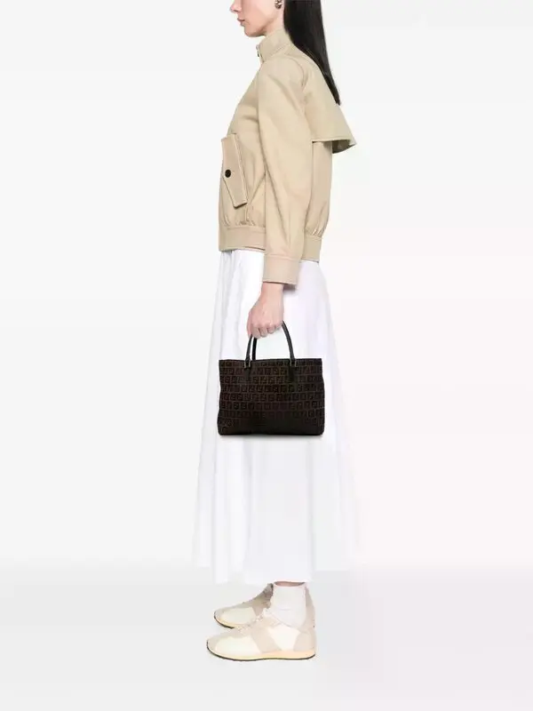 Fendi Zucchino Canvas Tote Bag