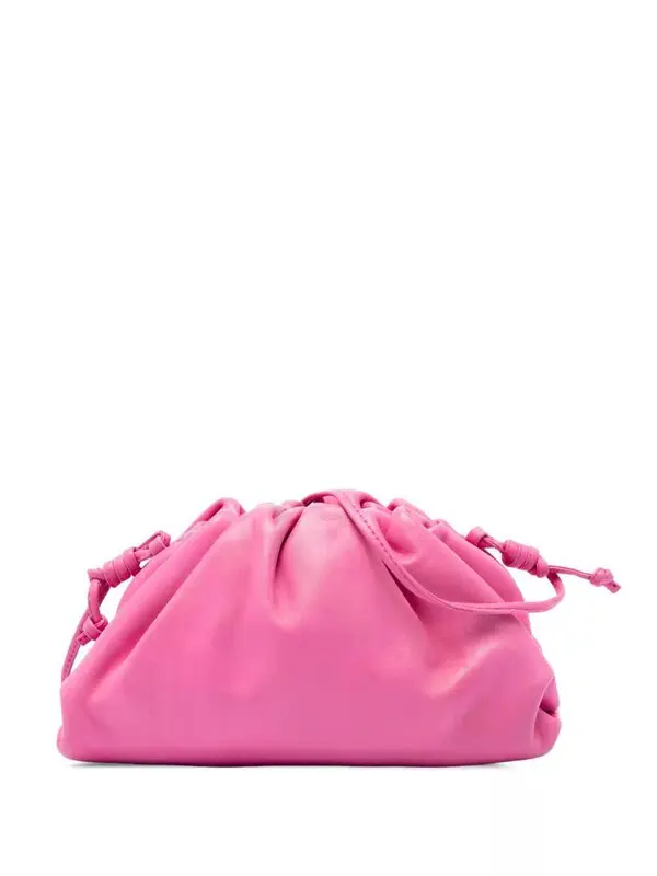 Bottega Veneta 2012-2026 Lambskin The Mini Pouch Crossbody Bag - Pink