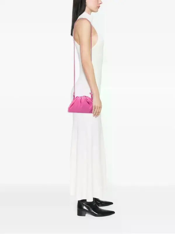 Bottega Veneta Lambskin The Mini Pouch Crossbody Bag - Pink