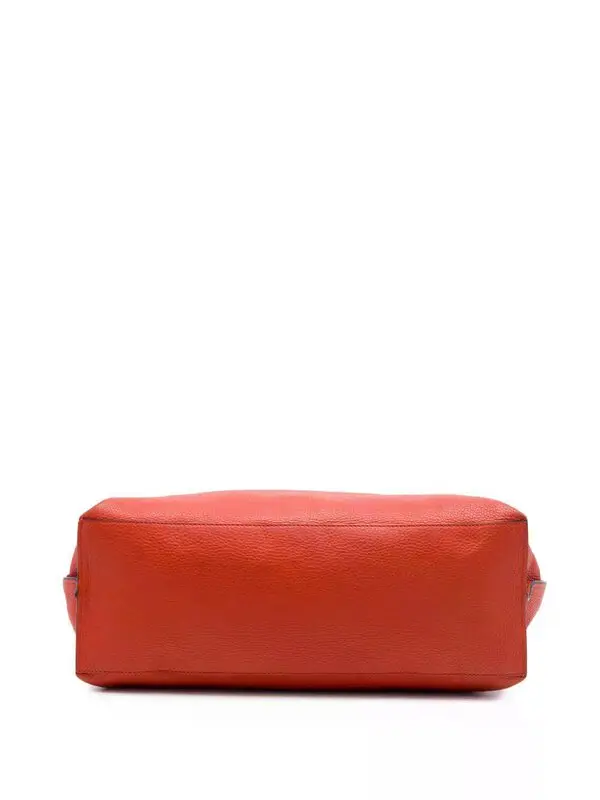 Gucci Calfskin Bamboo Satchel - Orange
