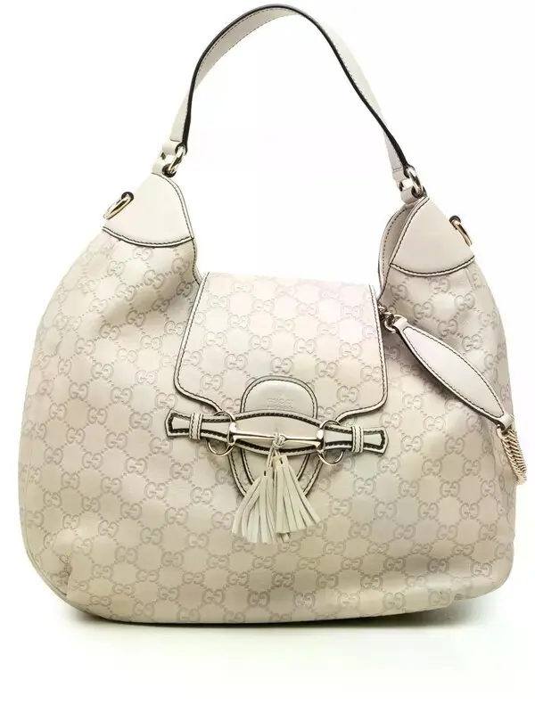 Gucci 2000-2015 Medium Guccissima Emily Flap Satchel - Brown