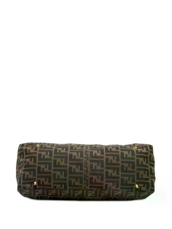 Fendi Large Zucca Canvas Twins Tote Bag
