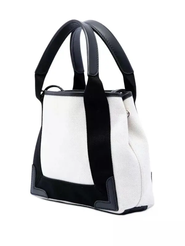 Balenciaga Canvas Navy Cabas Xs Satchel