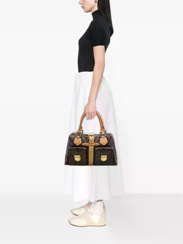 LOUIS VUITTON 2006 Monogram Manhattan Gm Handbag - Brown