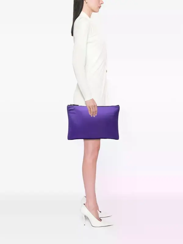 Prada Tessuto Padded Zip Clutch Bag
